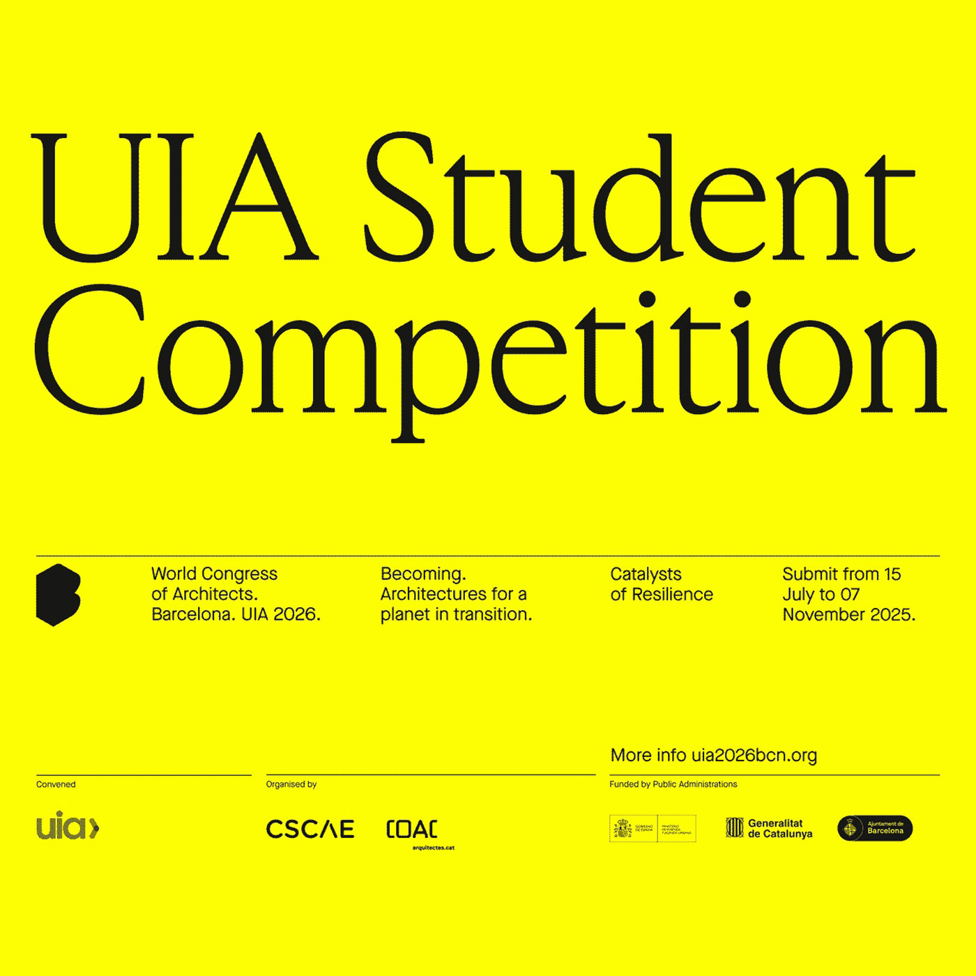 UIA — Concurs Internacional d'Estudiants — ETSAB - Escola Tècnica ...